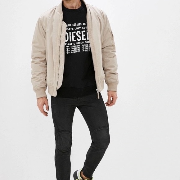 Diesel | Sweaters | Diesel Logo Printed Sweatshirt | Poshmark